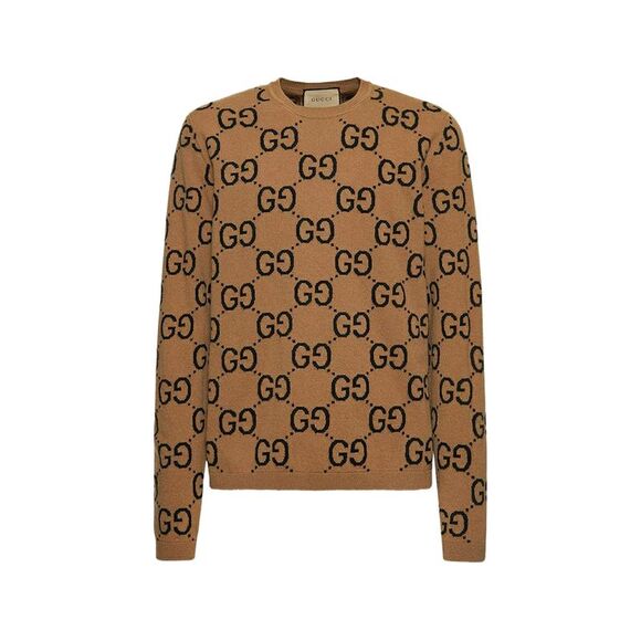 Gucci | Sweaters | Gucci Jacquard Gg Motif Sweater | Poshmark